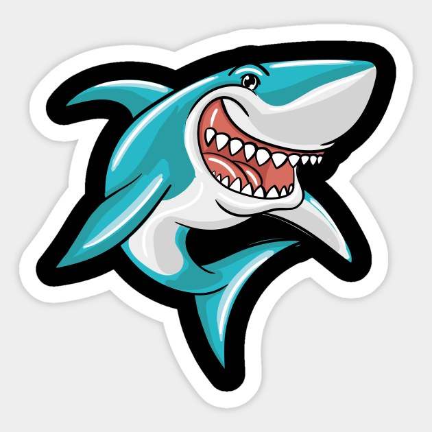 Shark Shark Sticker Teepublic
